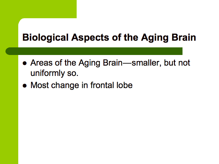 PowerPoint Presentation - Cognitive Aging PowerPoint Presentation - Cognitive Aging